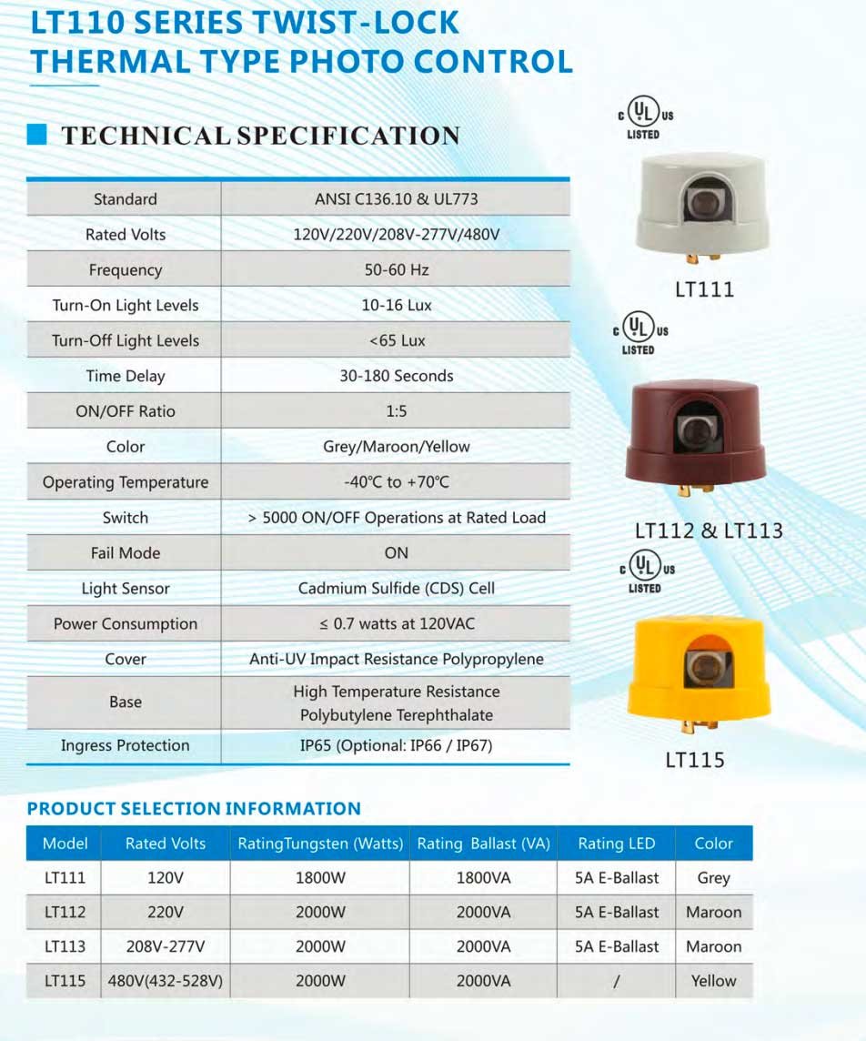 Como escolher uma fotocélula? Guia completo para LT111 / LT112 / LT113 ...